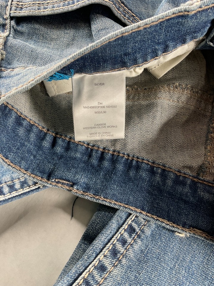Silver Jeans Mid Rise Zac Relaxed Straight Leg Men's 30 32 33 40 42 ...