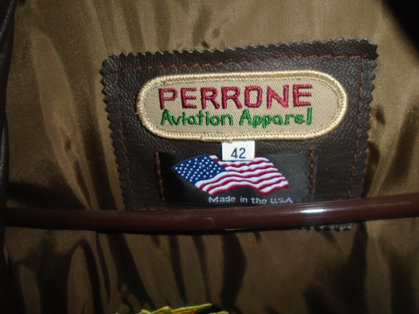 Perrone Aviation Genuine Leather Bomber Jacket FORD Mustang 30th ...