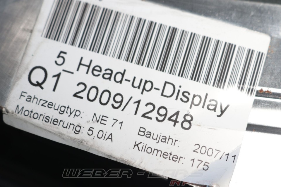 9168688 Head Up Display Hud for Left Hand Drive LHD Vehicles BMW X6 E71 ...