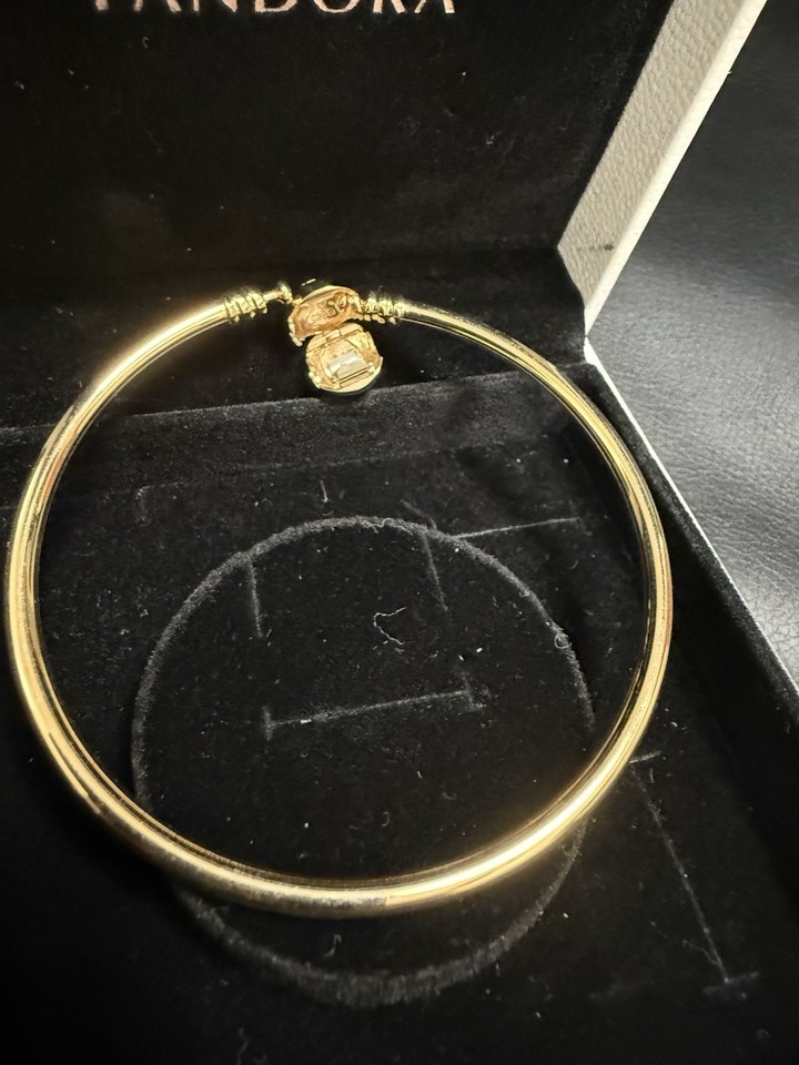 Brand New Genuine Authentic Pandora Gold Essence Bangle Bracelet | eBay UK