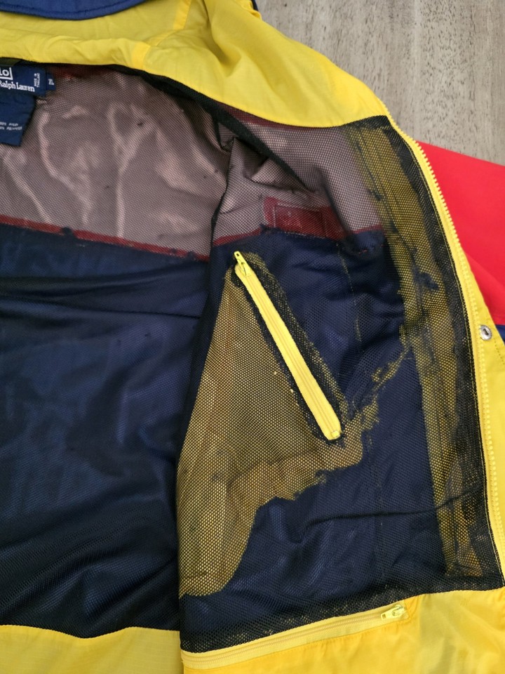 Vintage 90s Polo Ralph Lauren Hi Tech Colorblock Windbreaker Parka ...