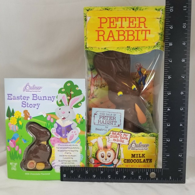 Palmer Peter Rabbit Milk Chocolate Hollow Bunny W Mini Book 5oz ...