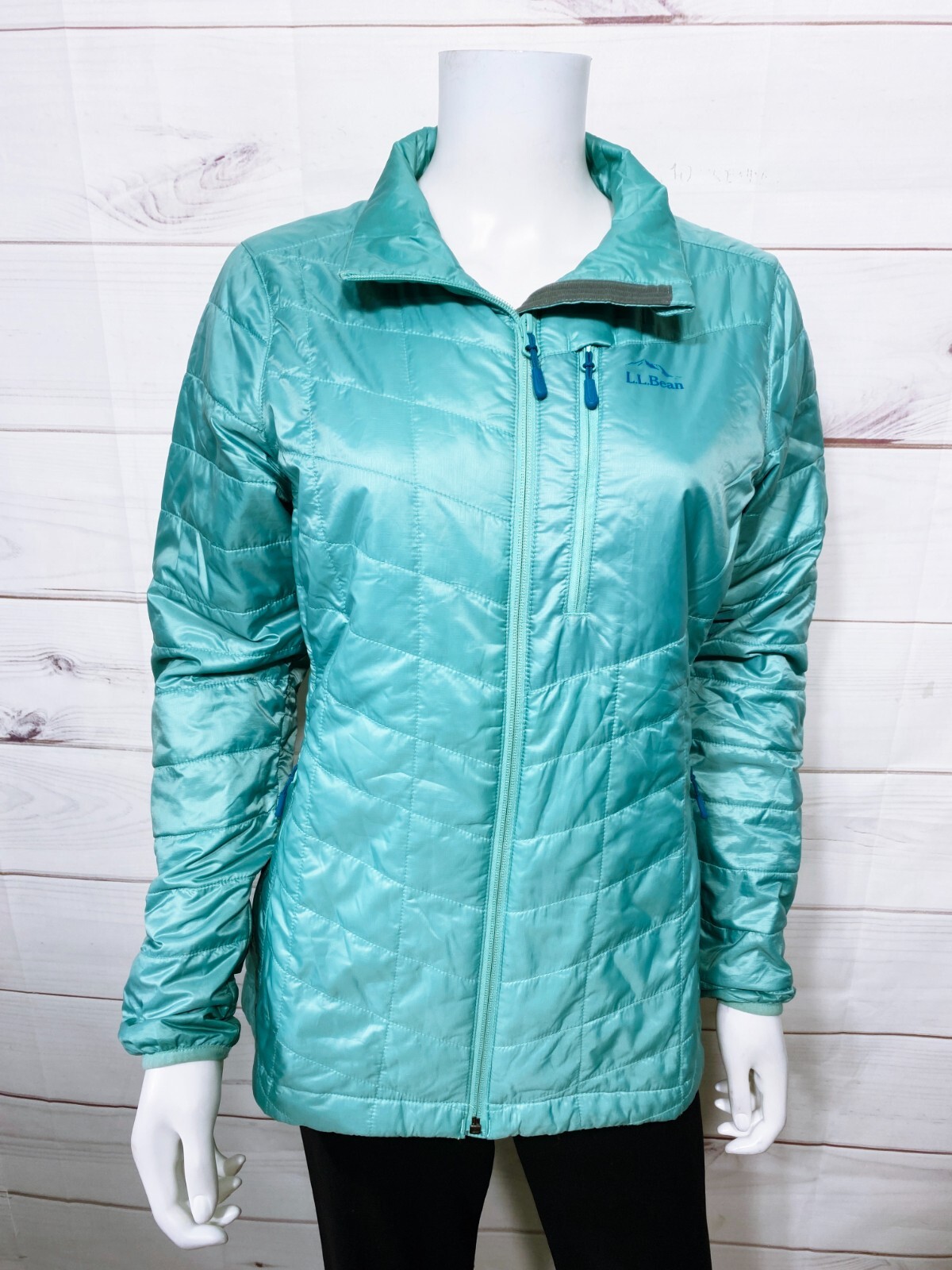 L.L. Bean Womens Primaloft Packaway Jacket Size S Gre… - Gem