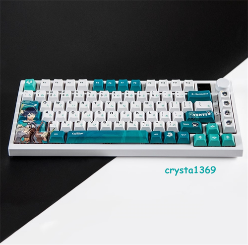 Genshin Impact Venti 128 Keycaps Cherry Height PBT Keycap for Cherry MX ...