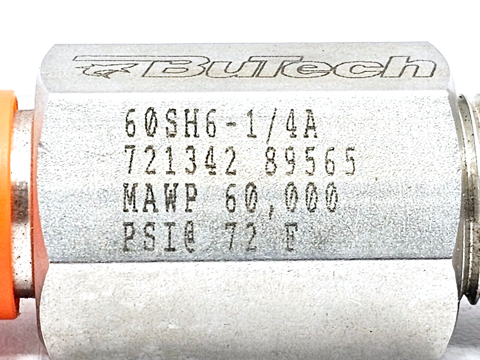 BUTECH 60SH4-1/4A HIGH PRESSURE VALVES FITTINGS MAWP 60000 | eBay