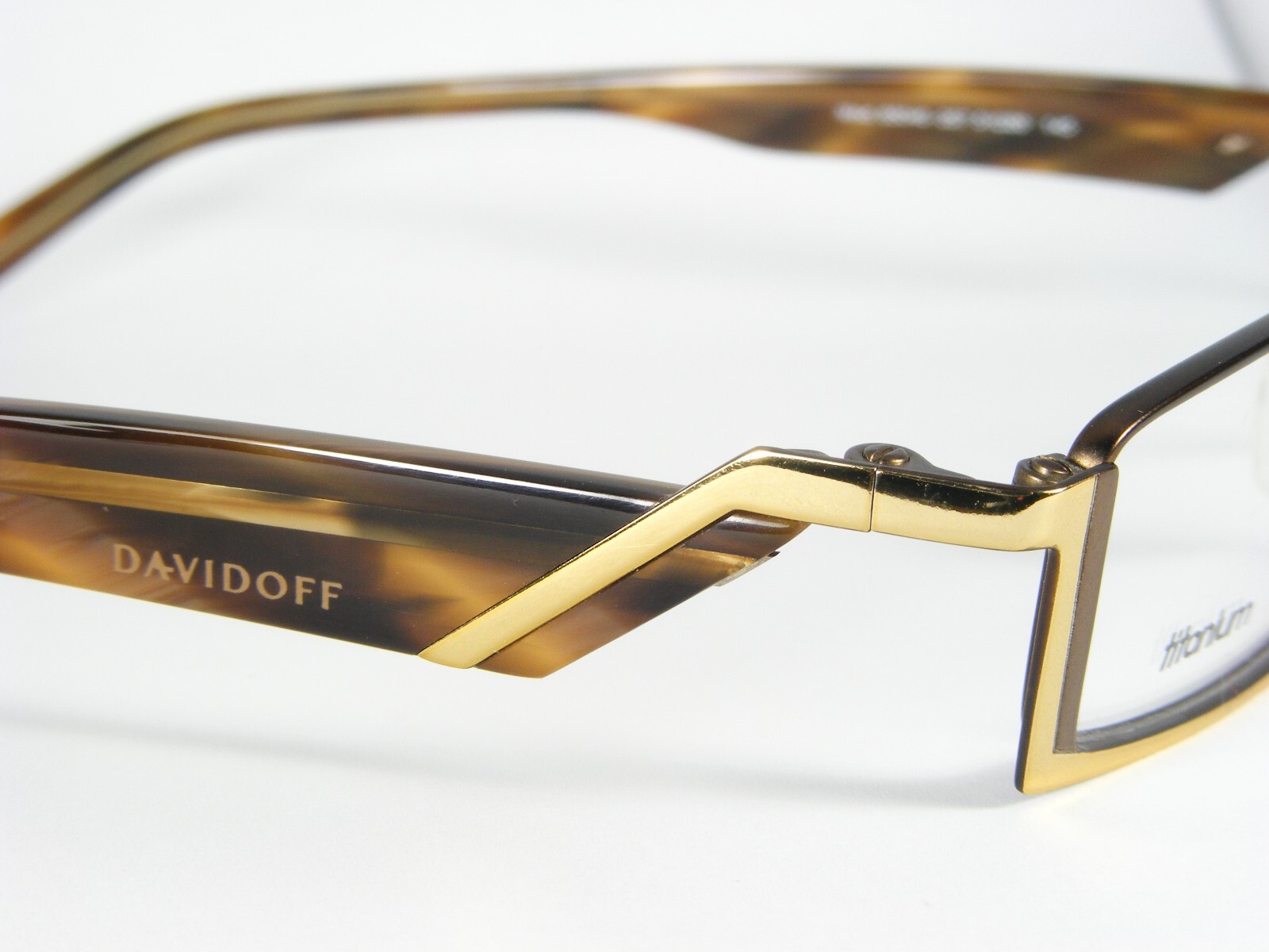 DAVIDOFF 95046 357 GOLD /BRONZE /BROWN EYEGLASSES GLASSES TITANIUM 51 ...