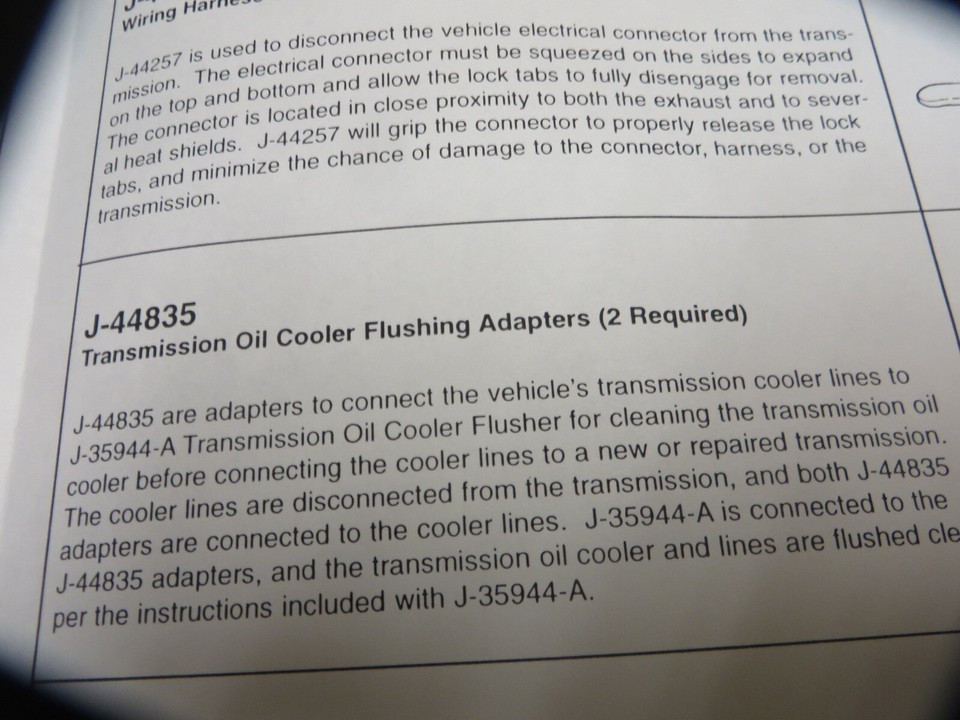 KENT MOORE GM DEALER SPECIALTY TOOL OEM ALLISON TRANSMISSION SERVICE ...