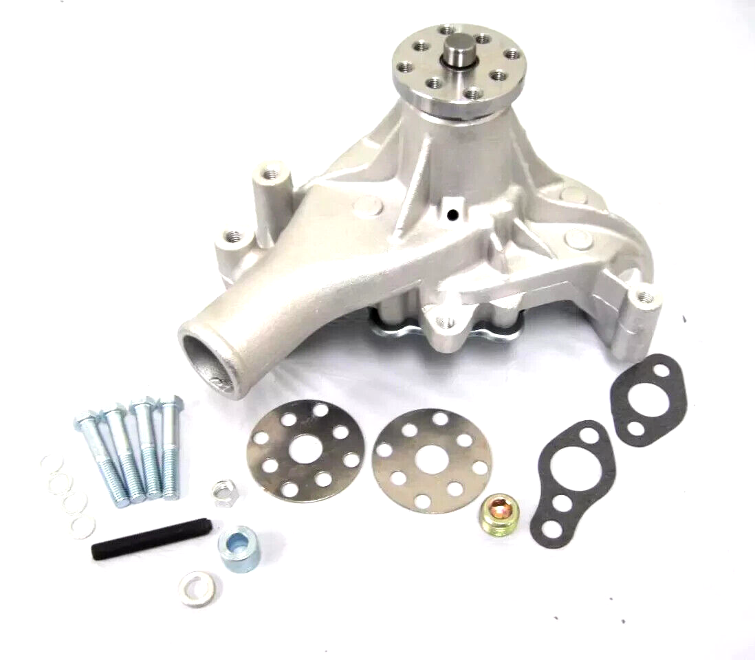 SBC Small Block Chevy Long Aluminum Water Pump High Volume Raw 283 305 ...