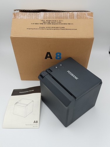 POSBANK A8 Printer 3 Ports USB + Serial + Ethernet - Black - Tested | eBay