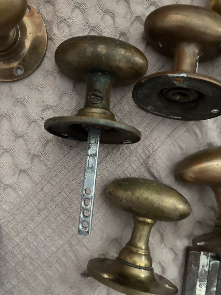 Reclaimed vintage brass door knobs | eBay UK