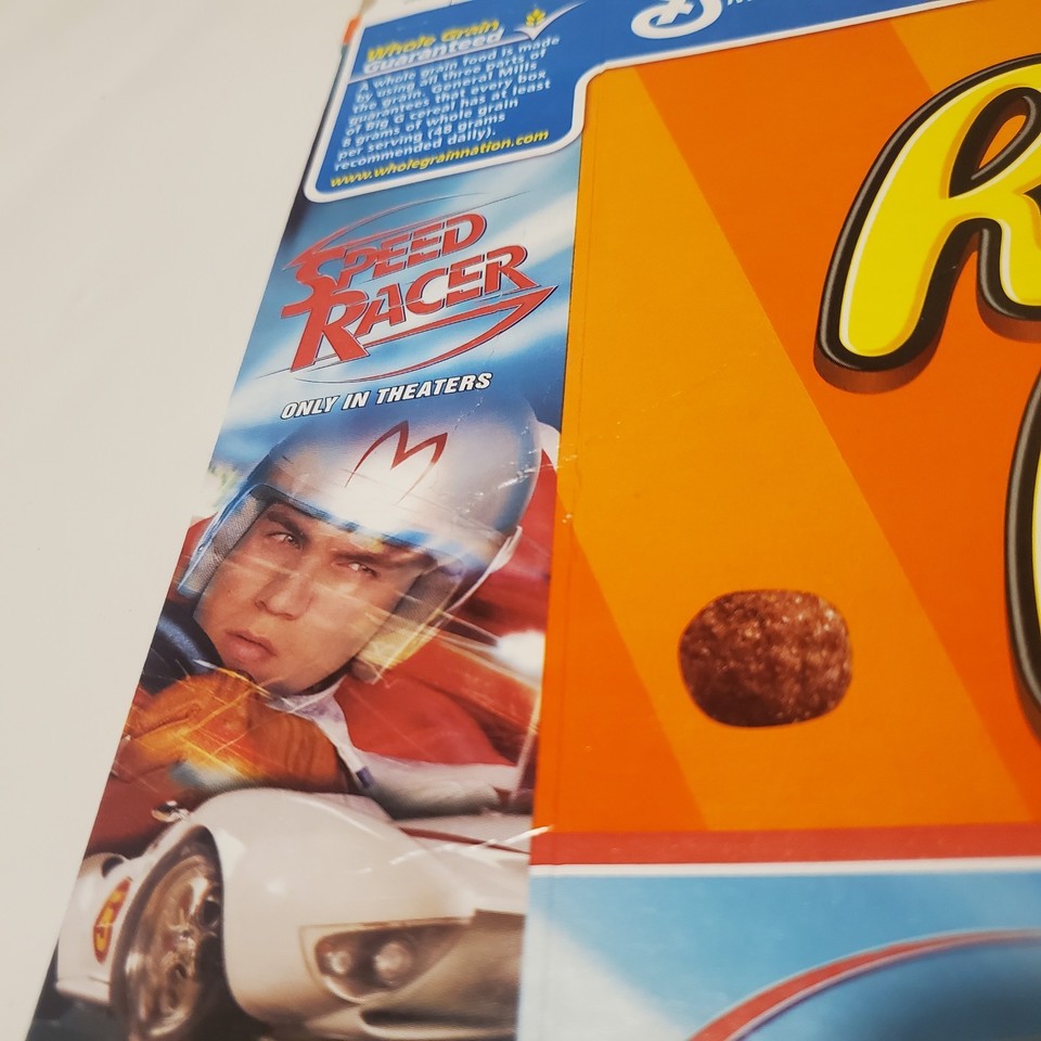General Mills Reese’s Peanut Butter Puffs Cereal Box Speed Racer Movie ...