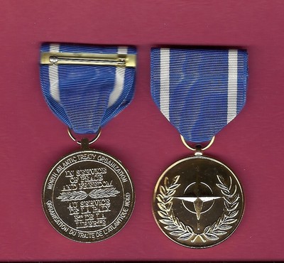NATO Service Anodized full size award medal NATO | eBay