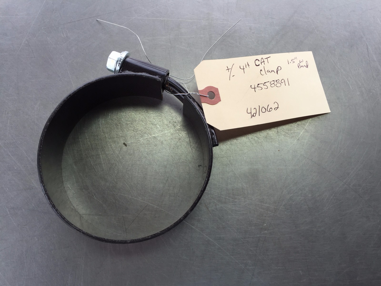 4558891 GENUINE CAT 4" CLAMP x 1.5" Band Caterpillar 455-8891 | eBay