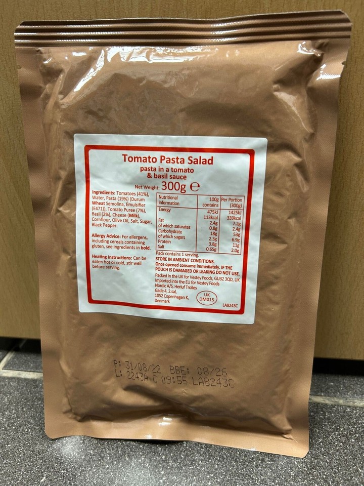 British Army MOD Ration Pack Meals Camping MRE Food Survival Scouts ...