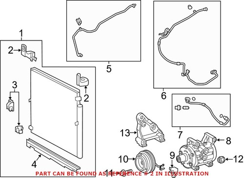 Genuine OEM Driver Left Upper A/C Condenser Mount For Toyota 8868804190 ...