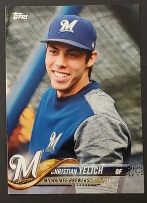 Christian Yelich 2018 Topps New Era Hats Promo Variation #20 Baseball ...