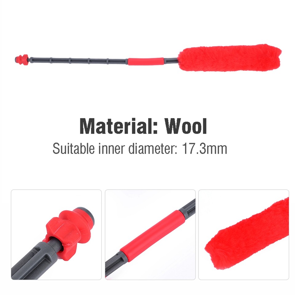 (red)Wool Paintball Barrel Single Swab Squeegee Buffer Cleaning ...
