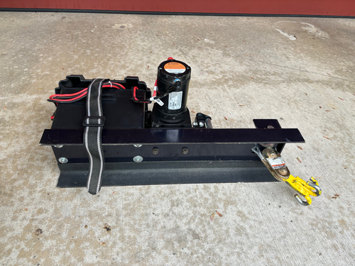 Custom fabricated 2,000# battery operated log arch winch | eBay