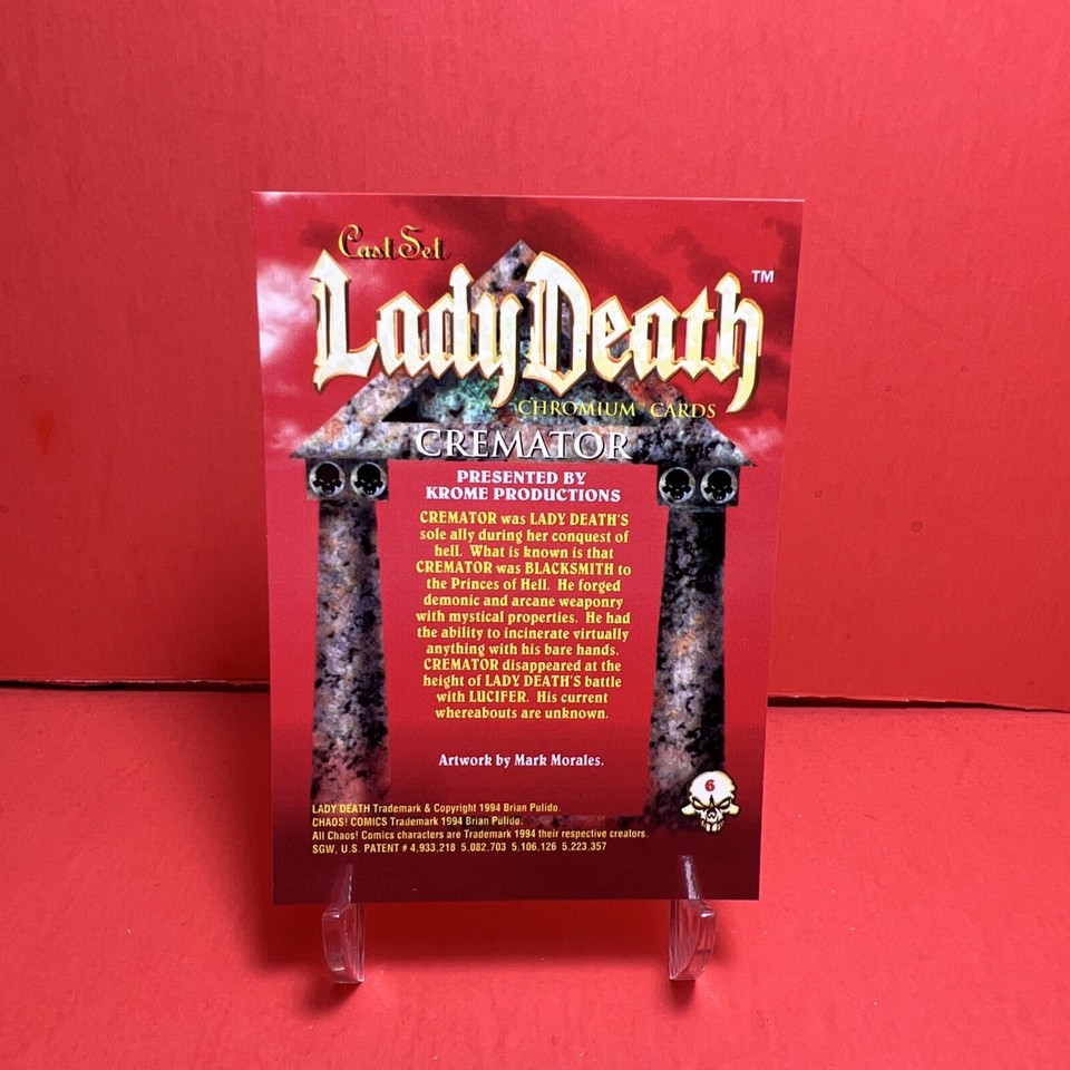 1994 Lady Death Chromium Cremator #6 VG | eBay