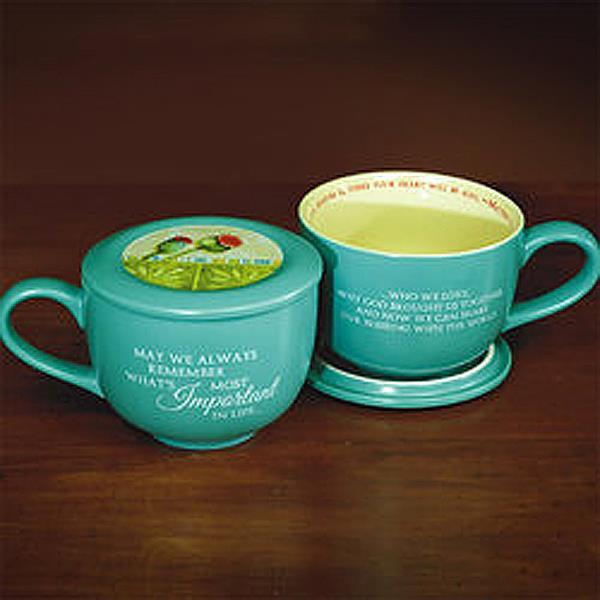 Abbey Press "Blooming Blessings Collection" Stoneware Soup Mug ...