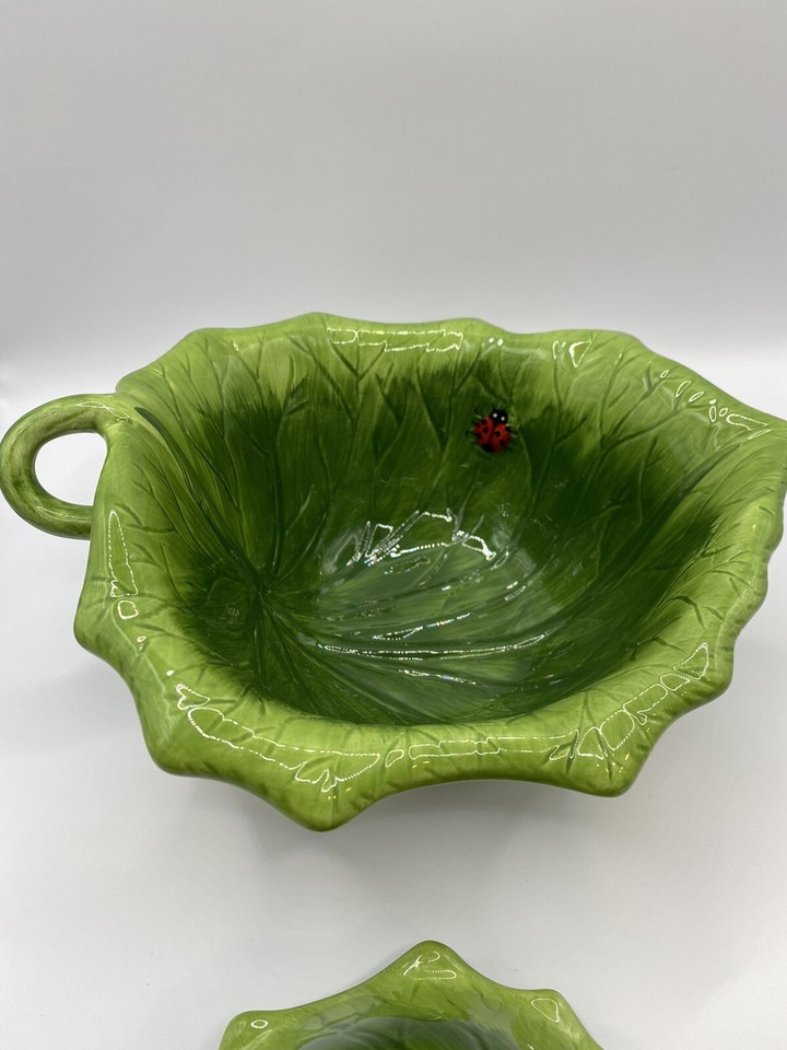 Pier 1 Imports Leaf Ladybug Bowl Set | eBay