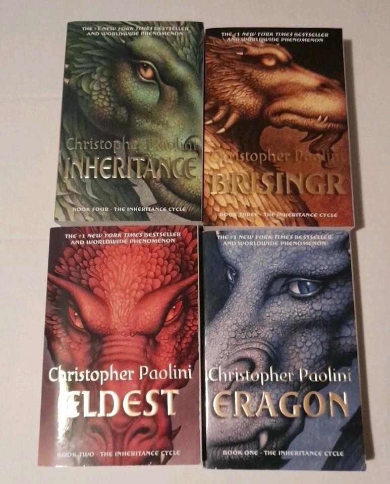 Eragon The Inheritance Cycle 4 Book Trade Paperback Box Set 2016 Knopf ...