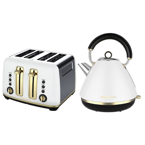 Morphy Richards Ascend Soft Gold Traditional Pyramid Kettle & 4 Slice Toaster | eBay