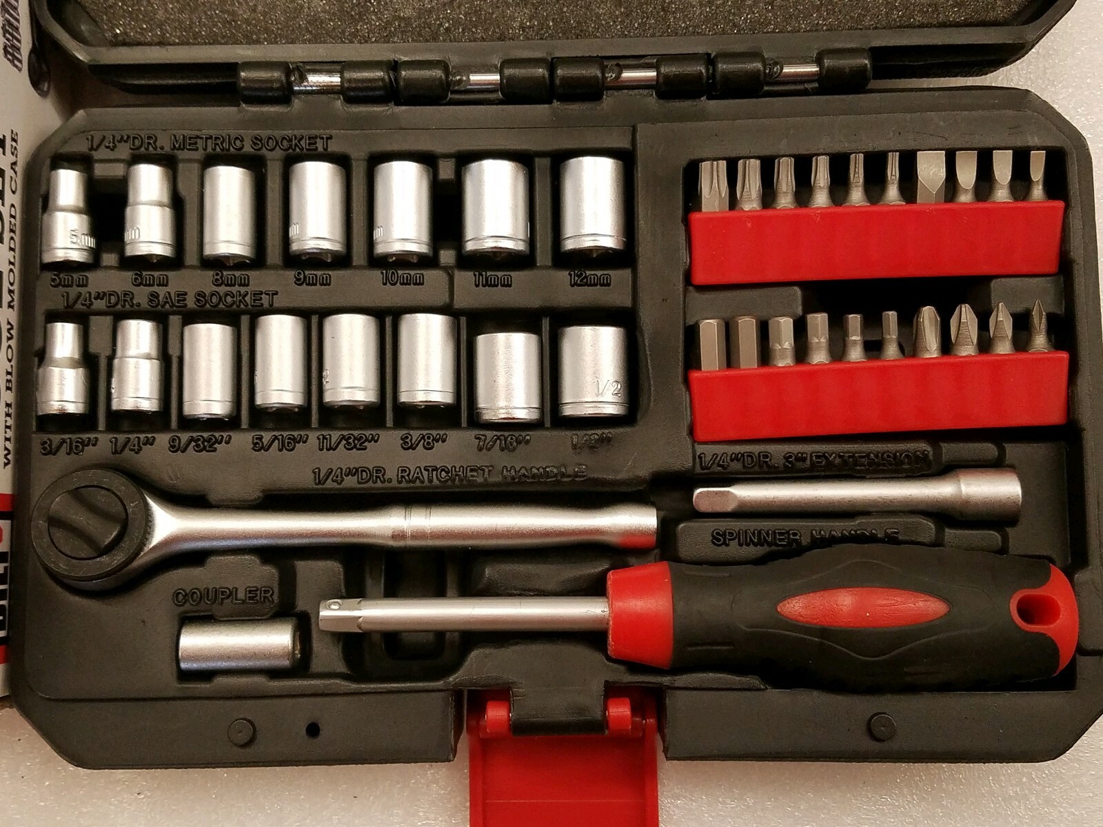 SURE BILT DURALAST 40 PIECE TOOL SET MOLDED CASE 880402 SAE METRIC | eBay