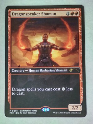 MTG Dragonspeaker Shaman - PROMO / 0001 - Commander Party | eBay