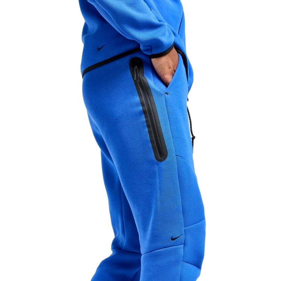 Nike Tech Fleece Joggers Blue Black HV0959-480 Men's Size XL | eBay