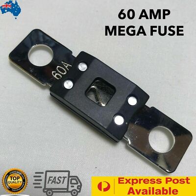 60 AMP Mega Fuse Heavy Duty Dual Battery Mining System High Current 60A ...
