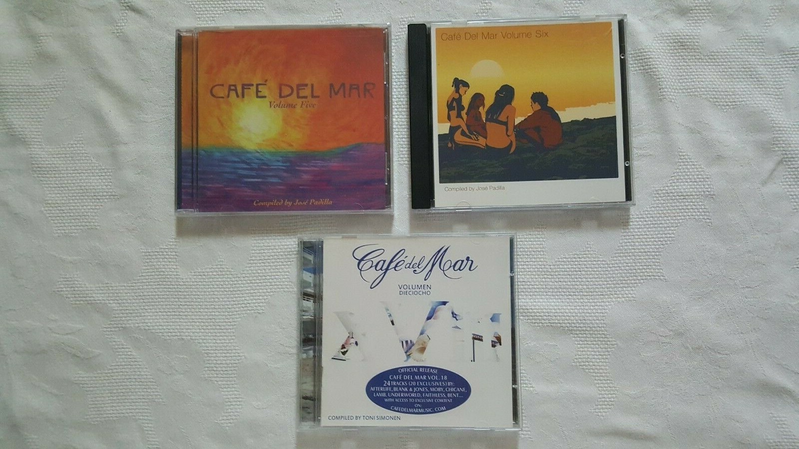 Cafe Del Mar 5+6+18 , Various Artists, Factory Sealed(5) and Open Box ...