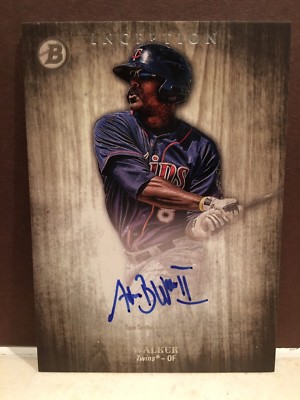 2014 Bowman Inception Adam Walker Prospect Autograph Washington ...
