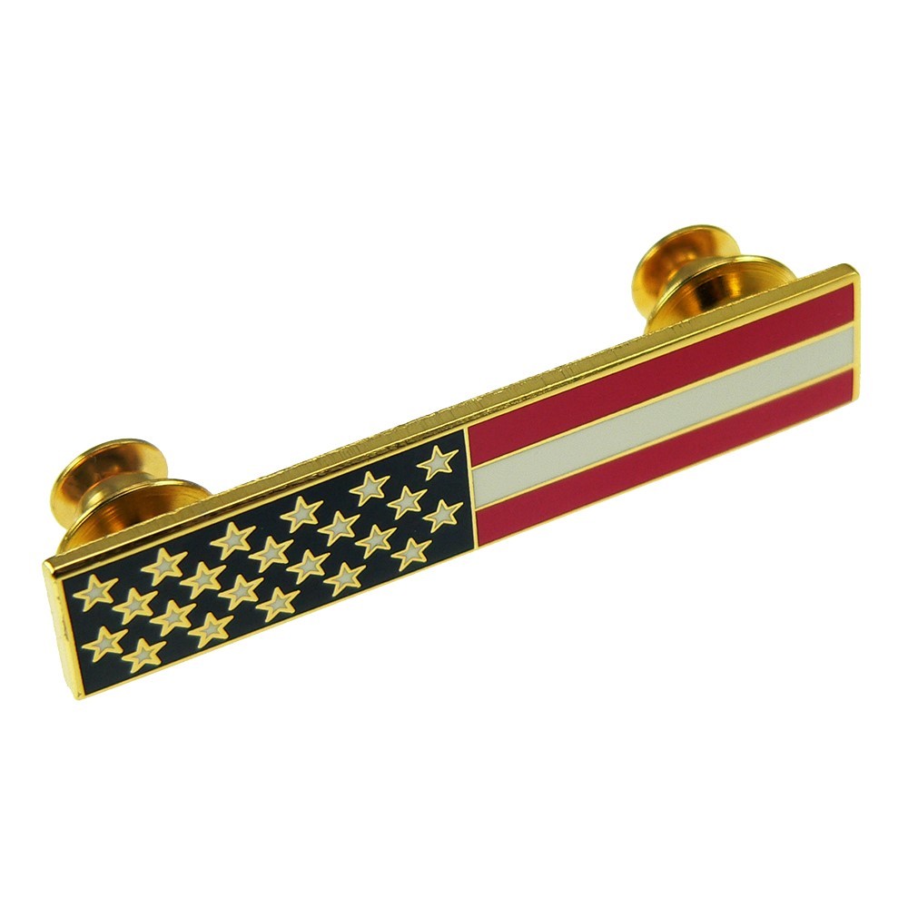 American Flag Military Bar Pin