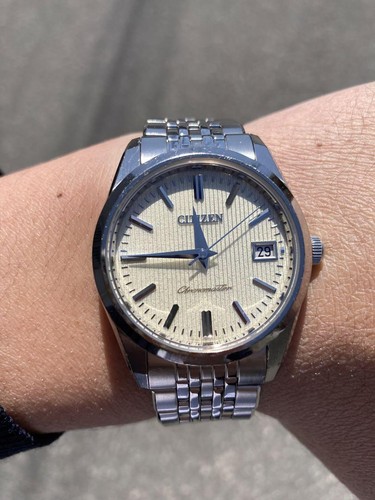 The Citizen CTQ57-1131 A660-T006591 Date Ivory Quartz Men's Watch | eBay