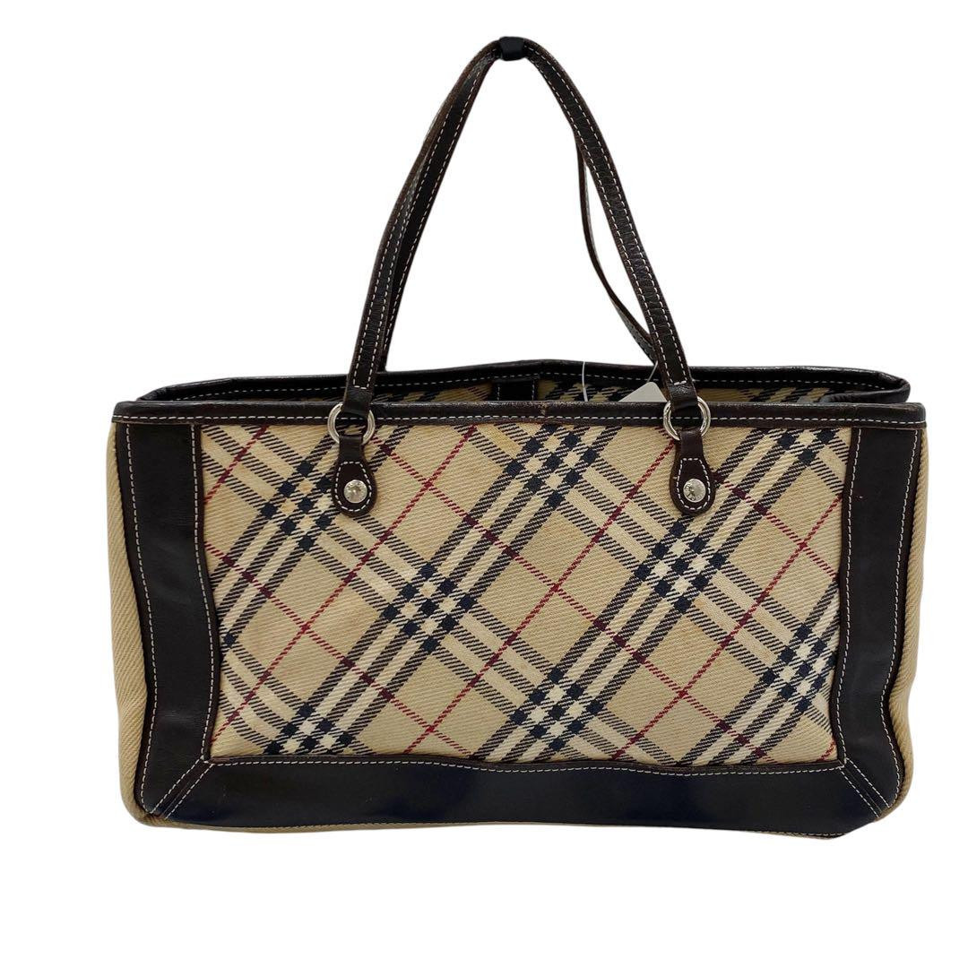 Burberry Blue Label Shoulder Bag Tote Bag Nova Check 7496 Burberry Blue Label Shoulder Bag Tote Bag Nova Check 7496