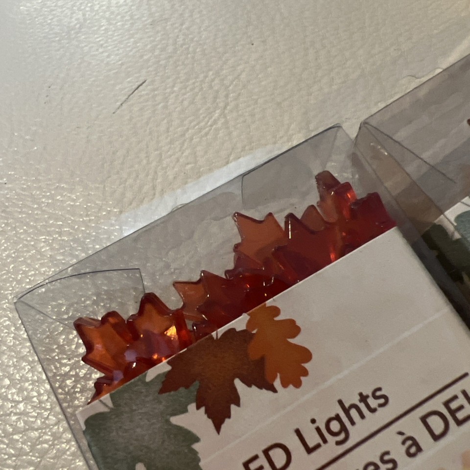 Fall Leaves String Lights battery operated 10 LED 3ft length Indoor | eBay