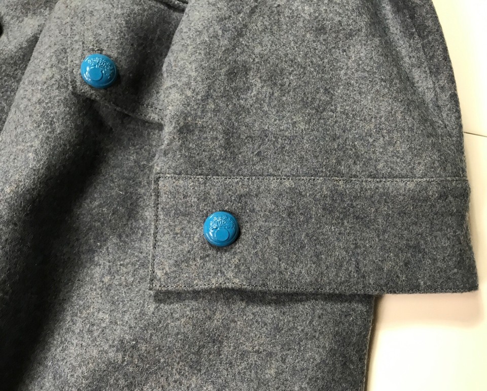 WWI FRENCH M1915 HORIZON BLUE WOOL WINTER OVERCOAT GREATCOAT- SIZE 1 ...