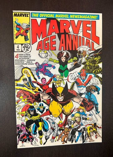MARVEL AGE ANNUAL #4 (Marvel Comics 1988) -- 1st Appearance DAMAGE ...