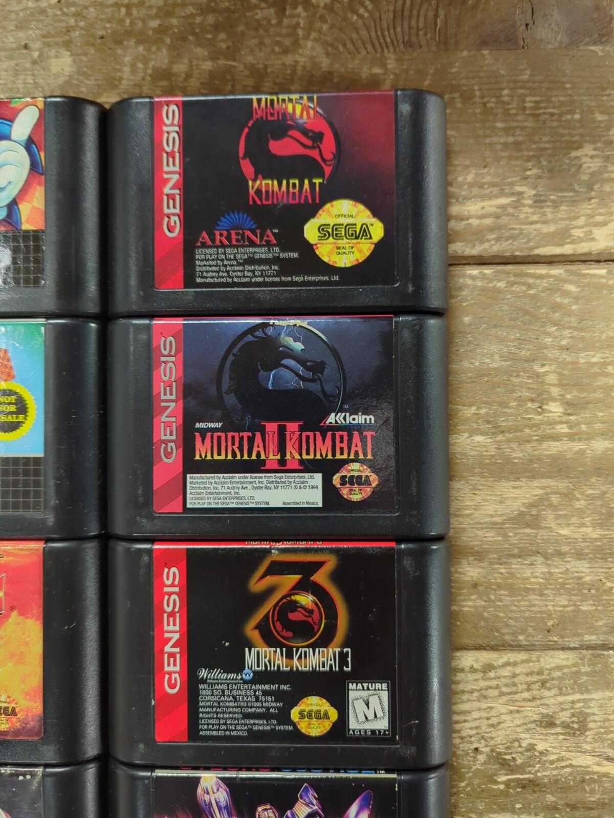 Sega Genesis Model 2 w/ Original Box & 13 Games Included. Controller Is ...