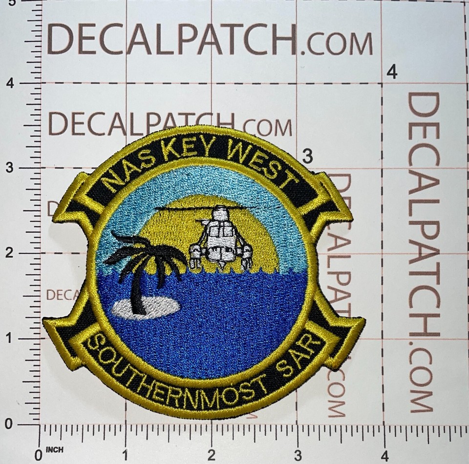 USN NAS Key West Southernmost SAR Patch Hook & Iron-On Repro New A218 ...