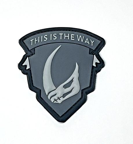 Mandalorian Mudhorn Patch PVC Rubber Bounty Hunter Tactical Hook Loop | eBay