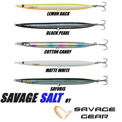 Savage Gear Sandeel Pencil SW Lures - Bass Cod Pollock Sea Trout ...