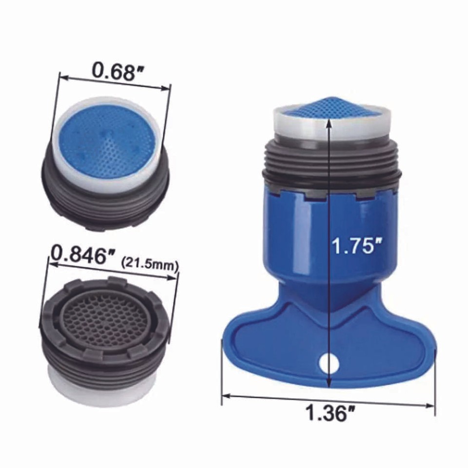 5 Pieces Faucet Aerator Insert Water Tap Flow Restrictor Replacement ...