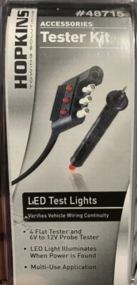 Hopkins Towing Solutions 48715 4-Wire Flat Tester w/ 6 to 12-Volt ...
