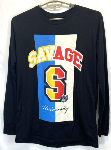 RGSTR Men's Medium Long Sleeve Graphic Savage University Streetwear T ...