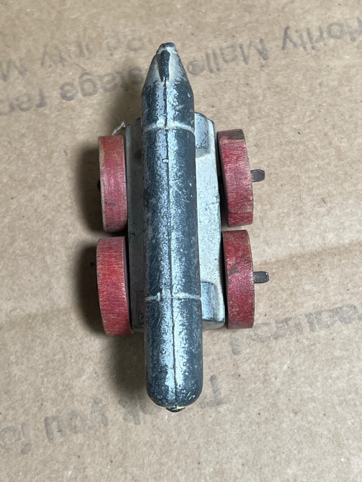 Vintage Toy WW2 Missle Caddie Rocket Cart Wooden Wheels | eBay