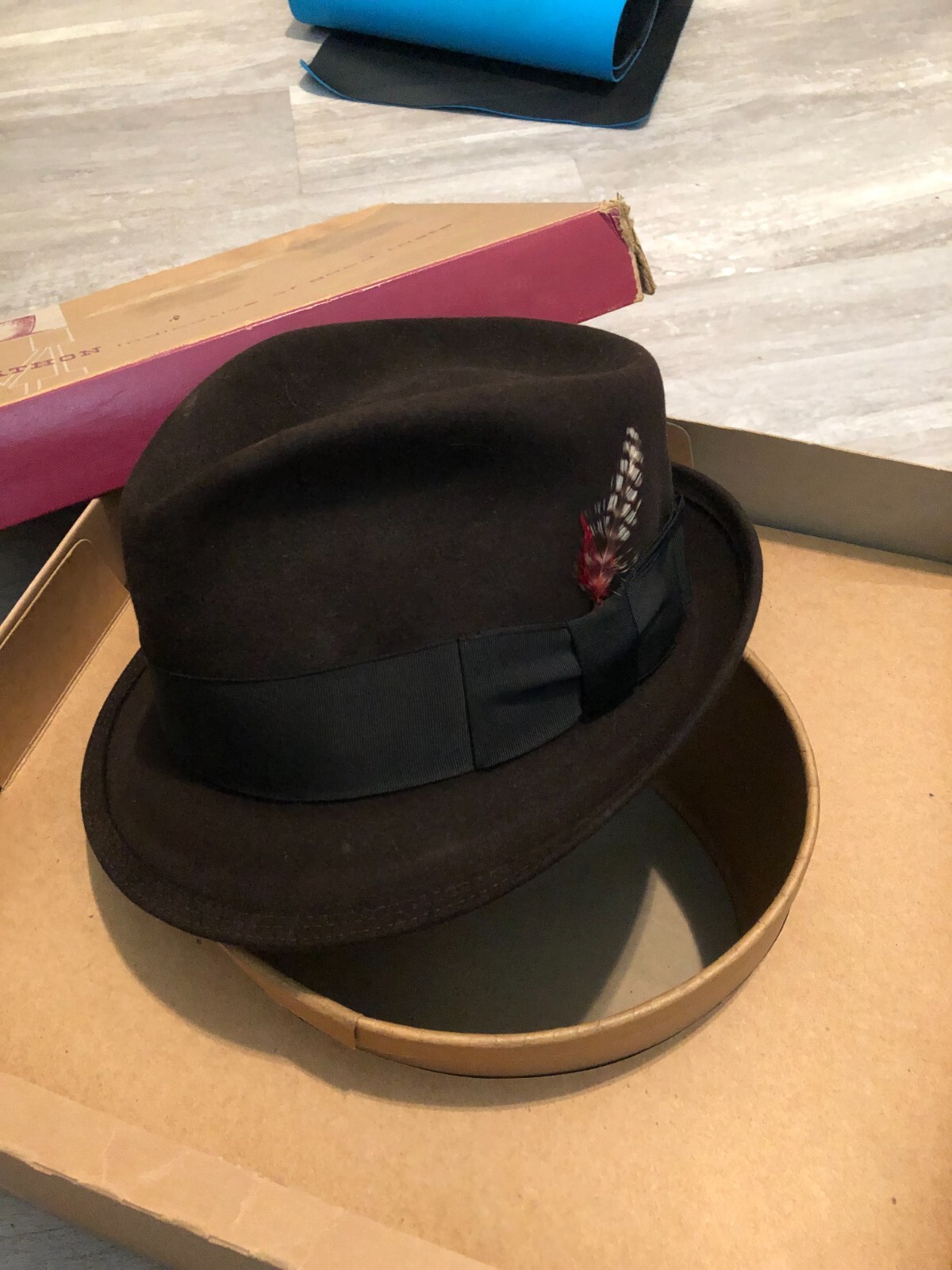 Vintage 1950’s Pennys Marathon Hat Brown READ DISCRIP… - Gem