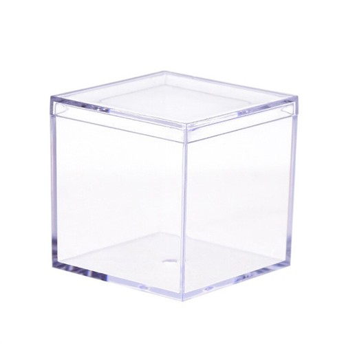 Transparent With Cover Plastic Organizer Square Packing Box Storage ...