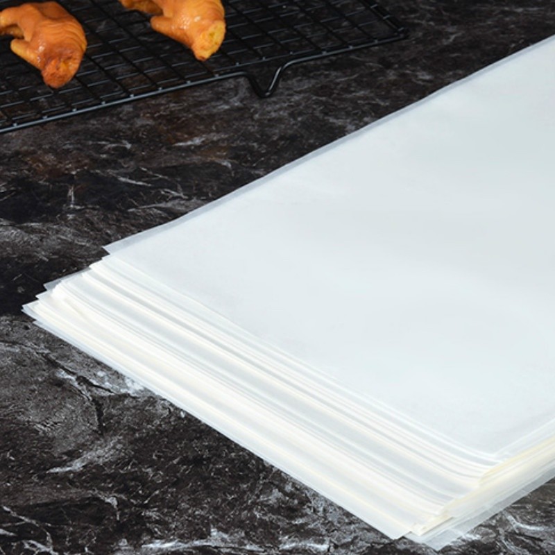 50 Sheets Greaseproof Paper Baking Parchment Wrap 30X20 35X25 40X30CM ...
